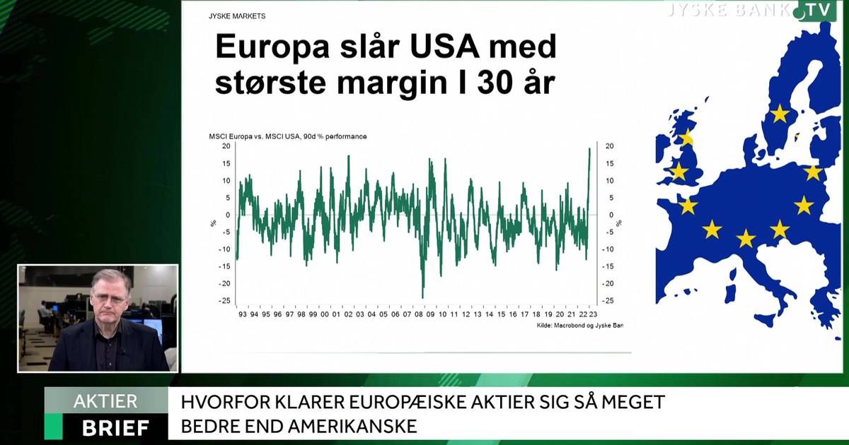 Finans Brief: USA vs Europa - hvorfor slår europæiske aktier amerikanske? - Finans
